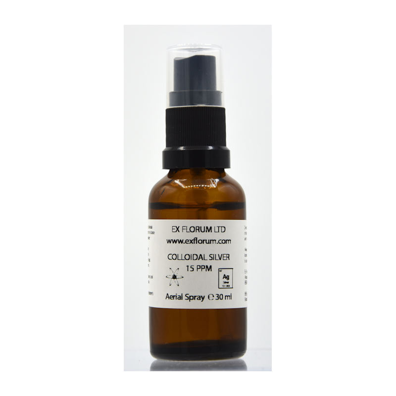 Colloidal Silver 15ppm - 30 ml Aerial Spray - EX FLORUM LTD